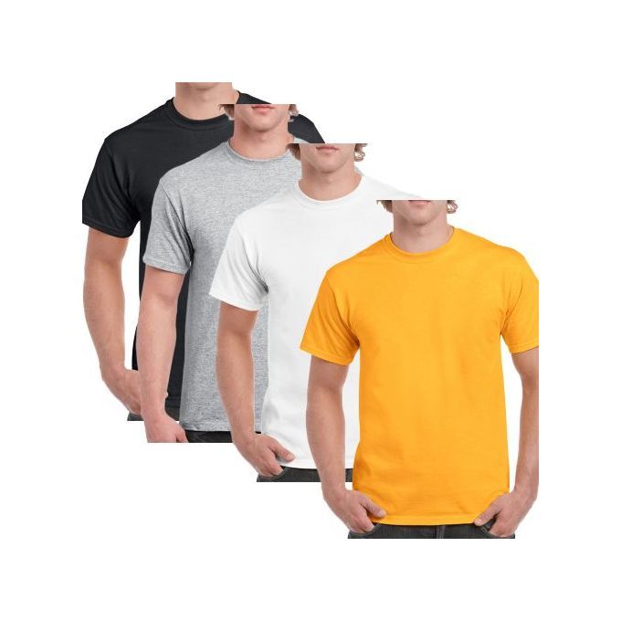 Fashion 4-In-1 Plain Unisex T-shirts Combo