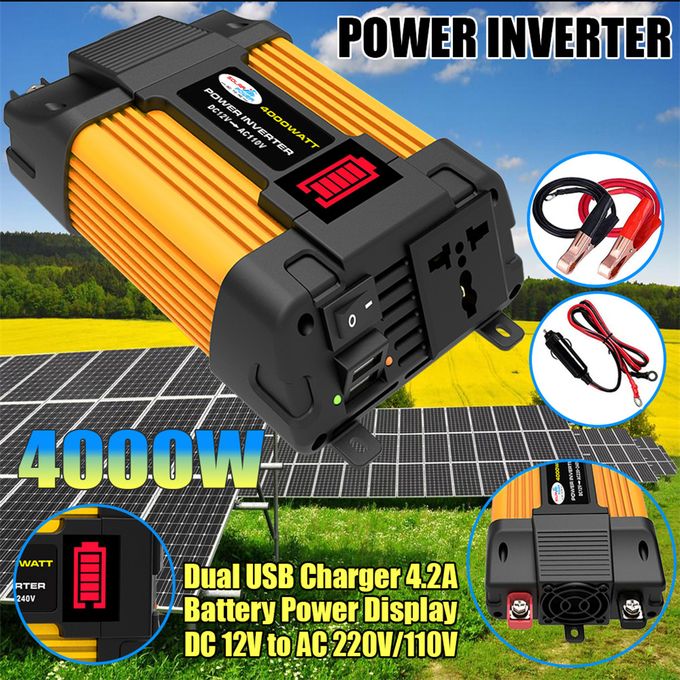 Generic 4000W Car Inverter Socket Adapter Socket Inverter | Jumia Nigeria