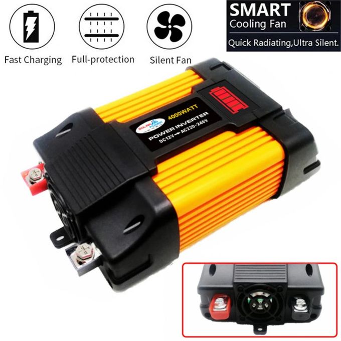 Generic 4000W Car Inverter Socket Adapter Socket Inverter | Jumia Nigeria